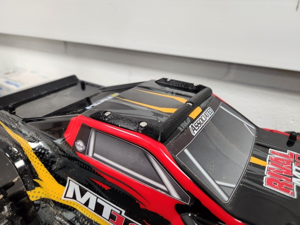 Free 3D file Team Associated Rival MT10 V2 / Version 2 Roof Skid Plate ...
