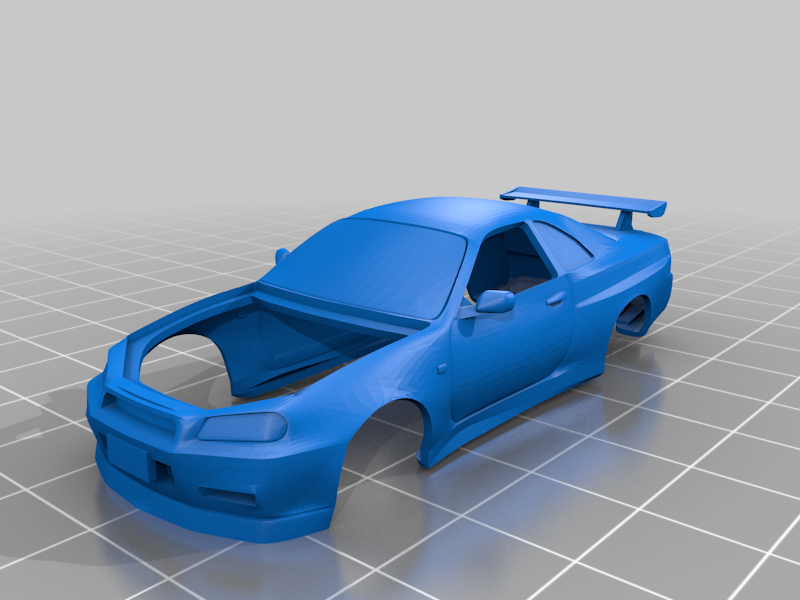 Archivo STL gratuito Carrocería y chasis separados del R34 GT-R 🎲 ...