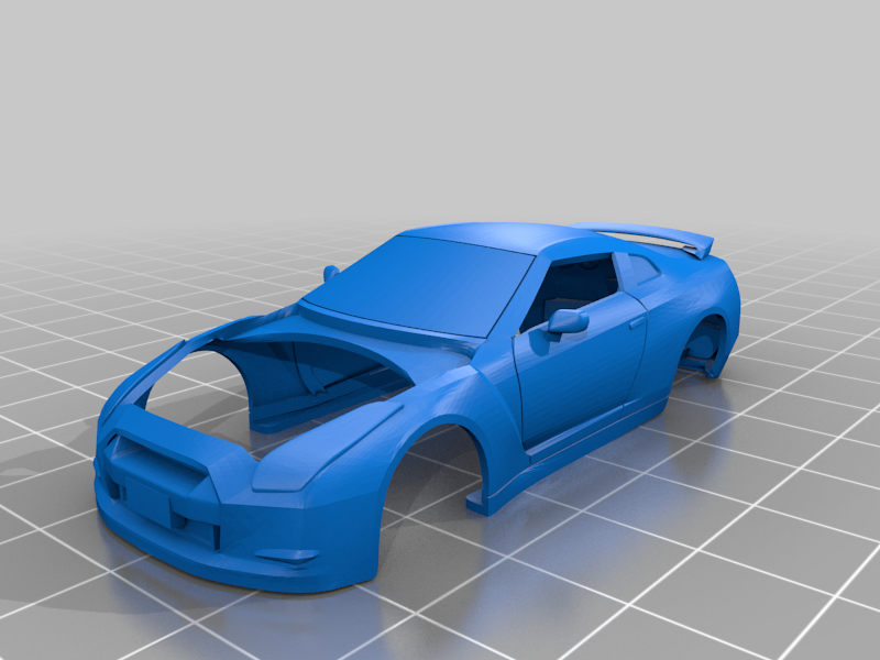 Free STL file R35 GT-R separated body and chassis 🎲・3D printer design ...