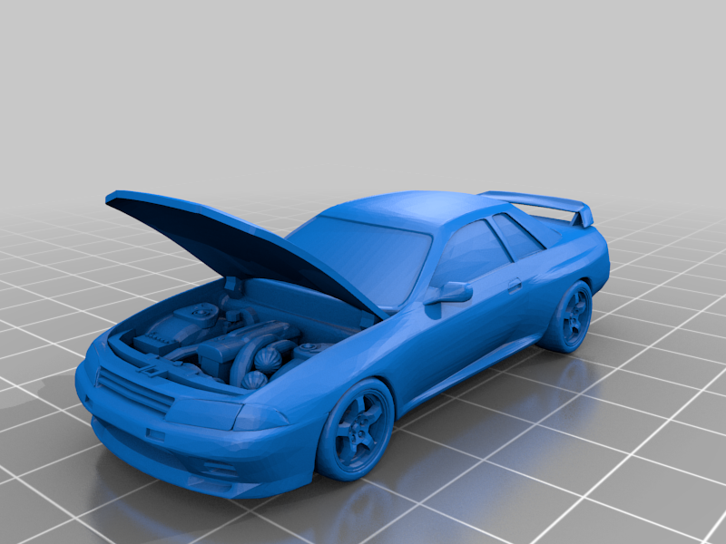 Free STL file Nissan GT-R (BNR32)・3D printable model to download・Cults