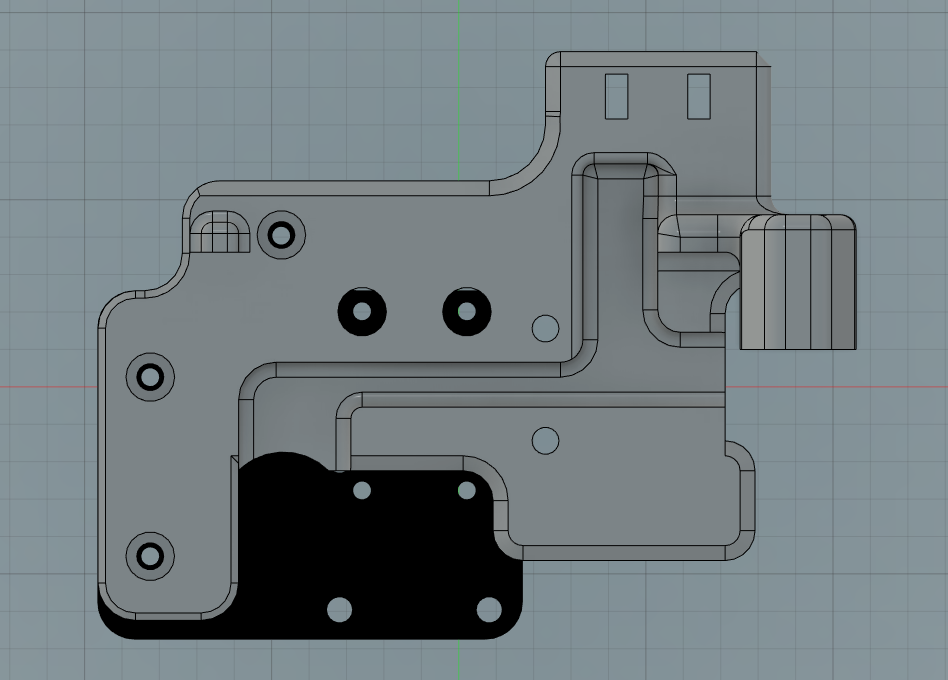 Free 3D file BIQU H2 V2S adapter for 3D Fused Linear Rail X Carriage 🔧 ...