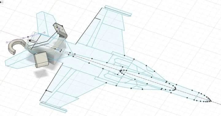 Free 3D file Eachine 50mm F-18 EDF RC Plane Storage Hook 🛩️・Template to ...