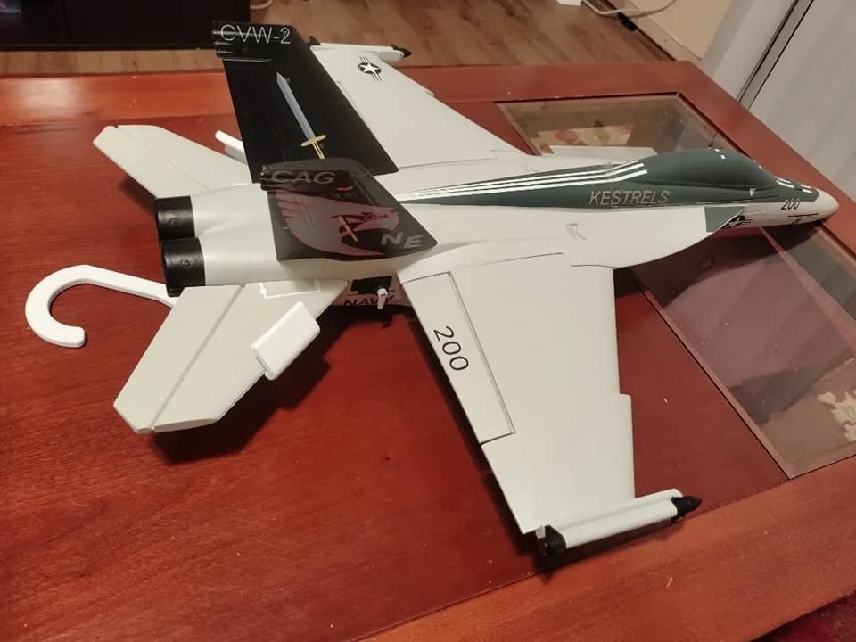 Free 3D file Eachine 50mm F-18 EDF RC Plane Storage Hook 🛩️・Template to ...