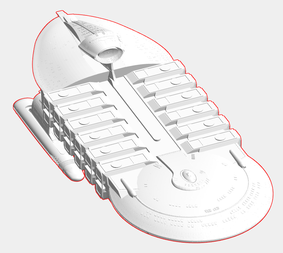 Free STL file Star trek Galaxy carrier・3D print design to download・Cults