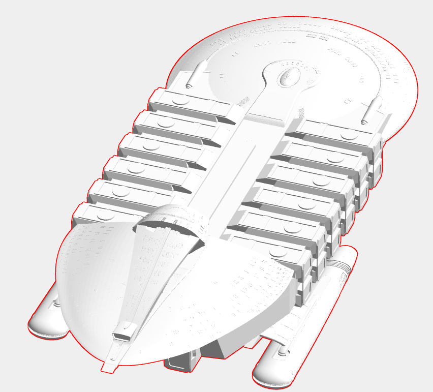 Free STL file Star trek Galaxy carrier・3D print design to download・Cults
