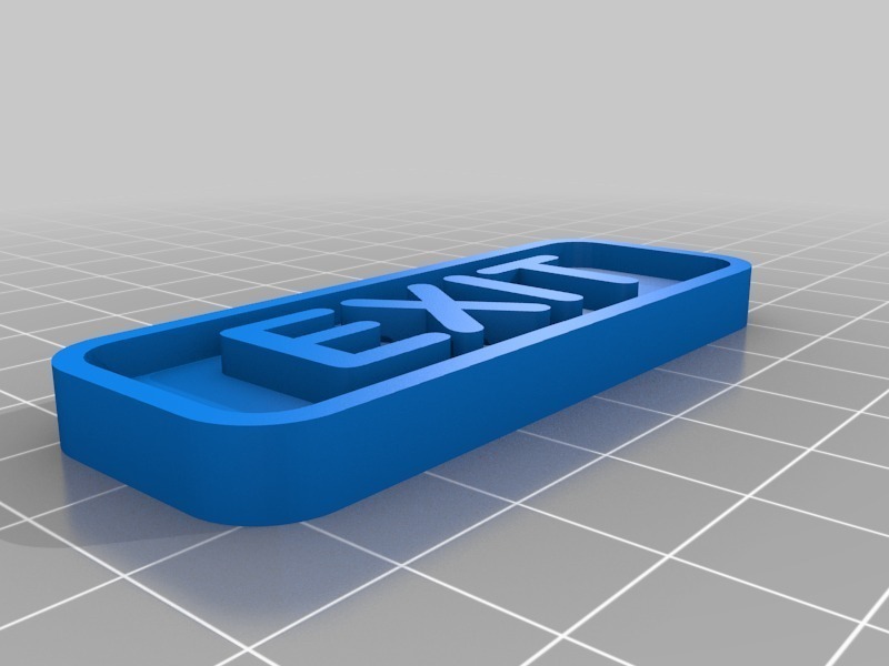 Free 3D file Customizable Simple Text Sign・3D print design to download ...