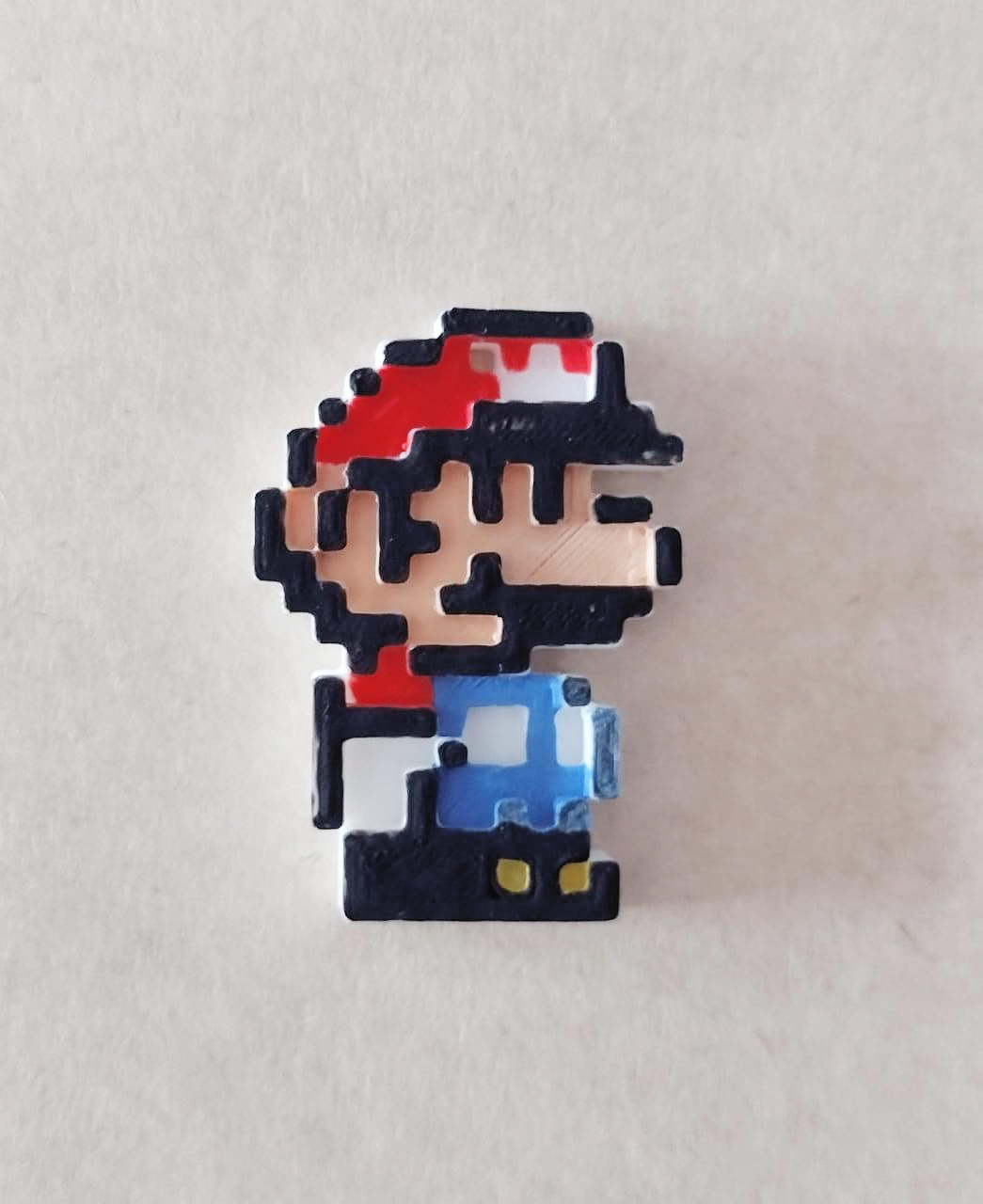 STL file Keychain, magnet, mario bros 8 bits・3D print model to download ...