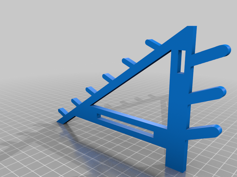 Free 3D file Sloped Paintbrush Rack・3D print model to download・Cults