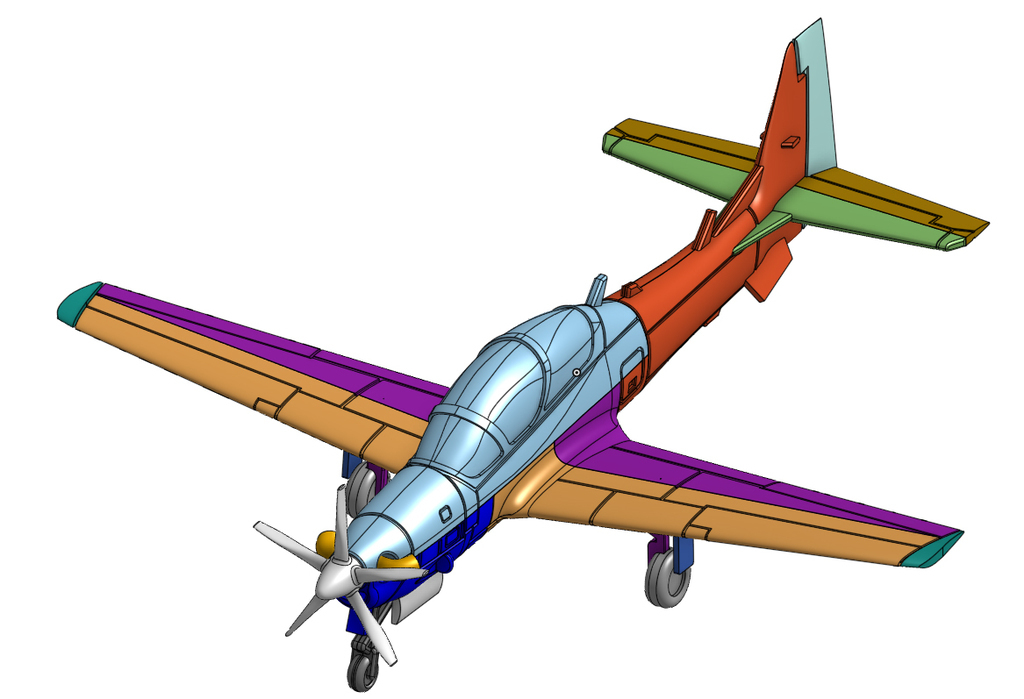 Archivo 3D gratis embraer super tucano・Modelo para descargar y imprimir ...