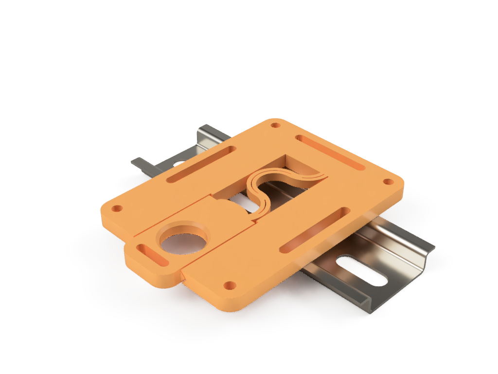 Free STL file 4 ch relay module DIN rail mount・3D print model to ...