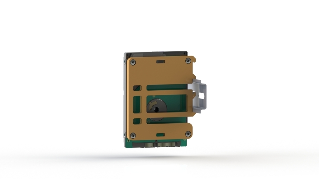 Free 3D file 2.5 HDD DIN rail mount perpendicular・3D printing model to ...
