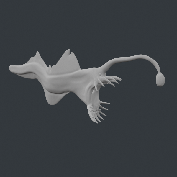 OBJ file Angler Monster・3D printer design to download・Cults