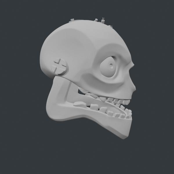 OBJ file Skully・3D printing template to download・Cults