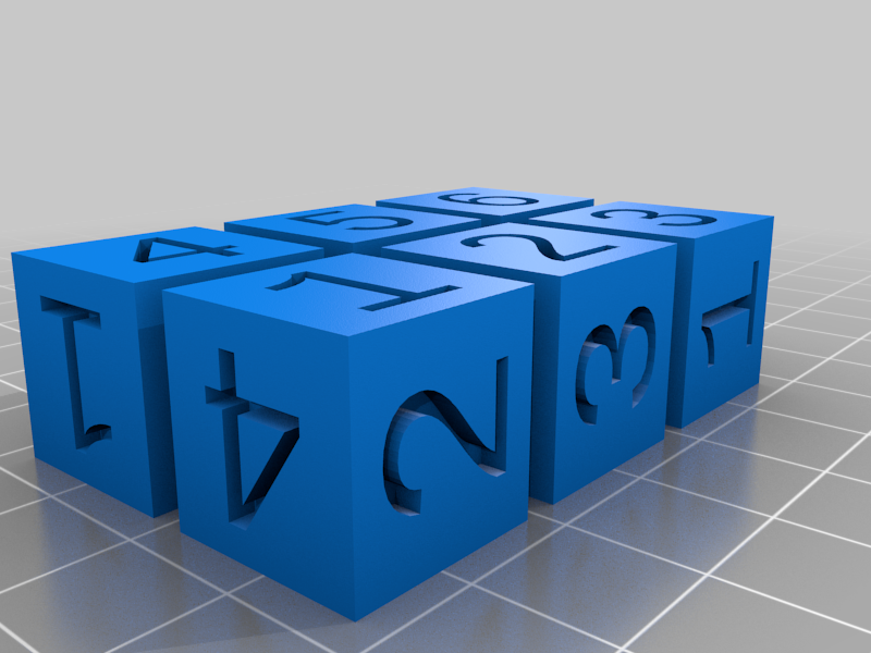 Free STL file Loaded Number Dice・3D printable design to download・Cults