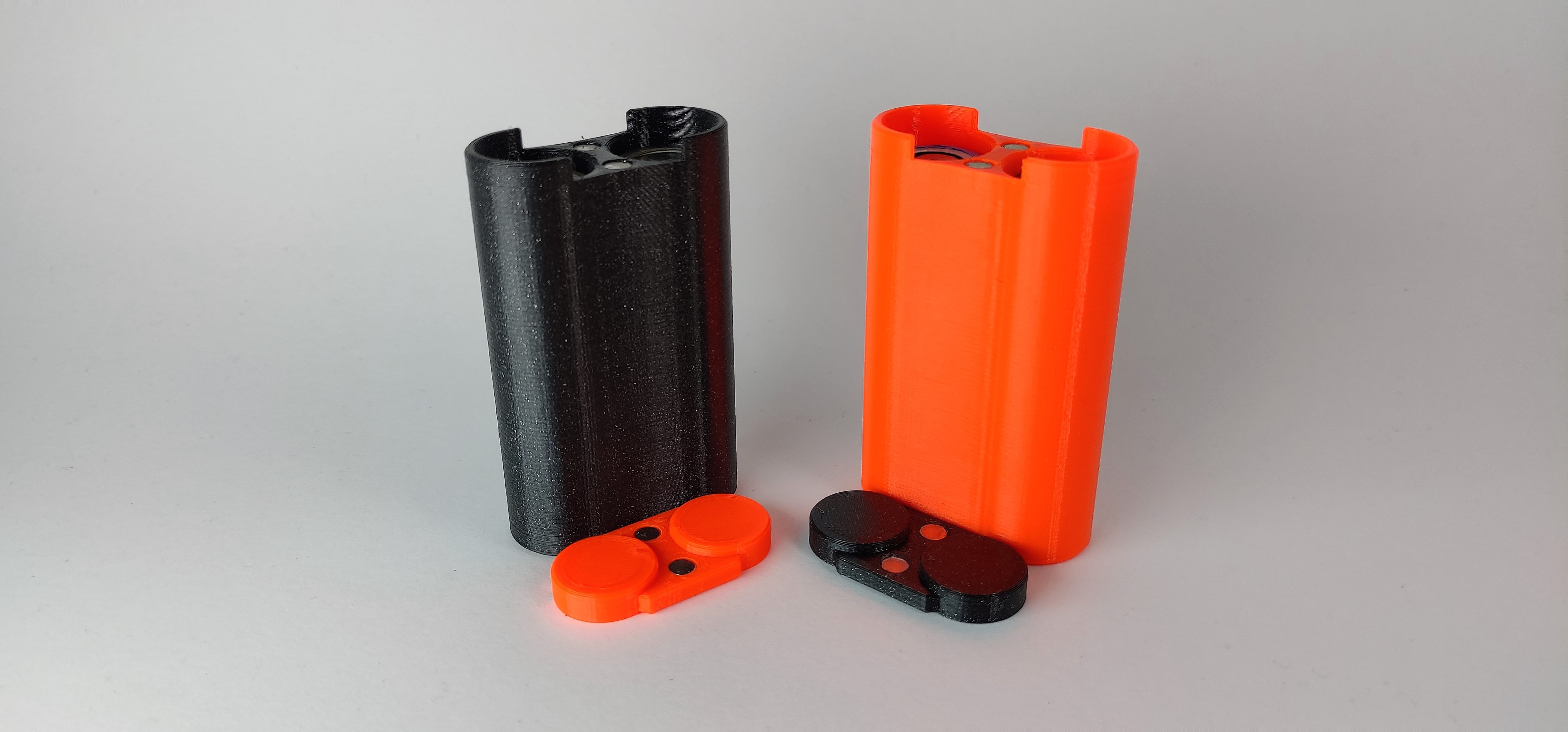 Archivo STL Caja de baterías 18650 con imanes v2 + v3 + Organizador de ...