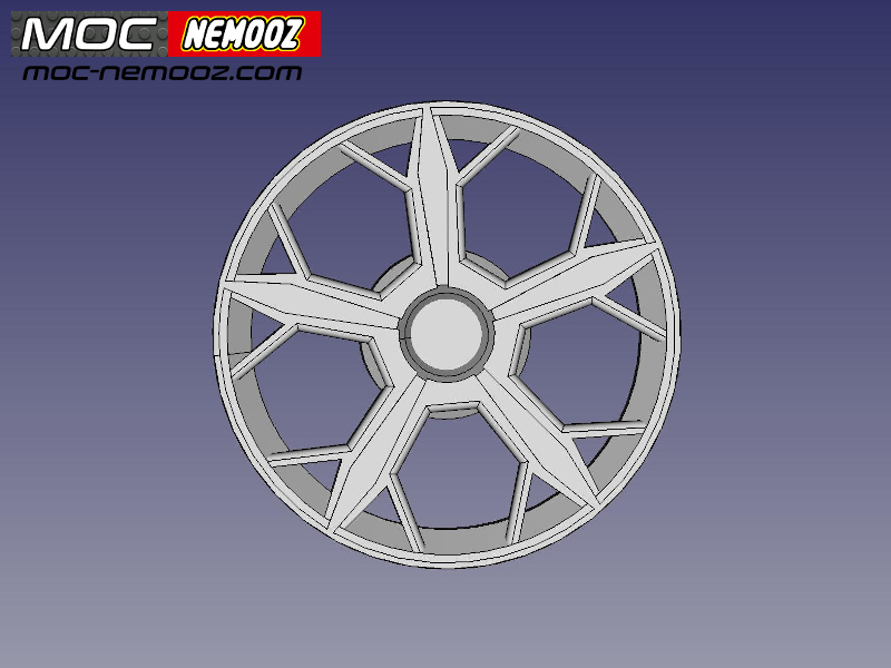 STL file RIM LEGO TECHNIC CORVETTE C8・3D printer design to download・Cults