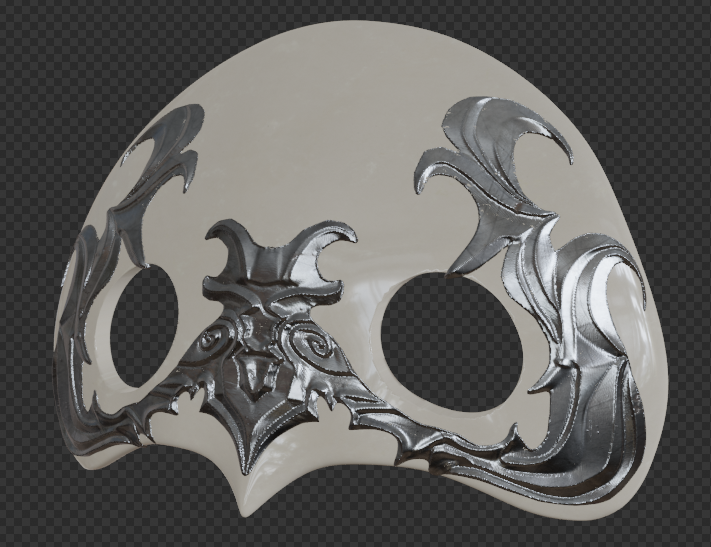 STL file Hydaelyn mask 👽・3D printable model to download・Cults