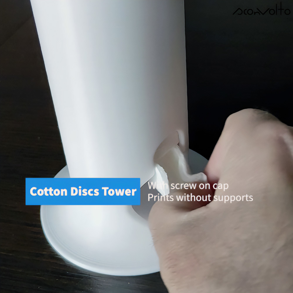 Free STL file Cotton Discs Tower・Template to download and 3D print・Cults