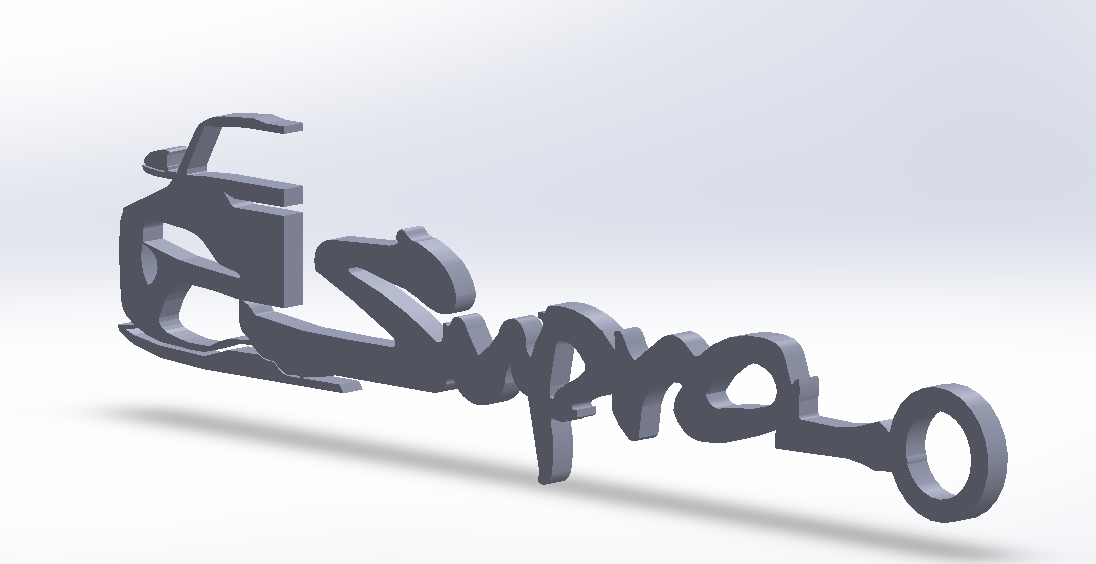 Free STL file supra key chain・3D printer model to download・Cults