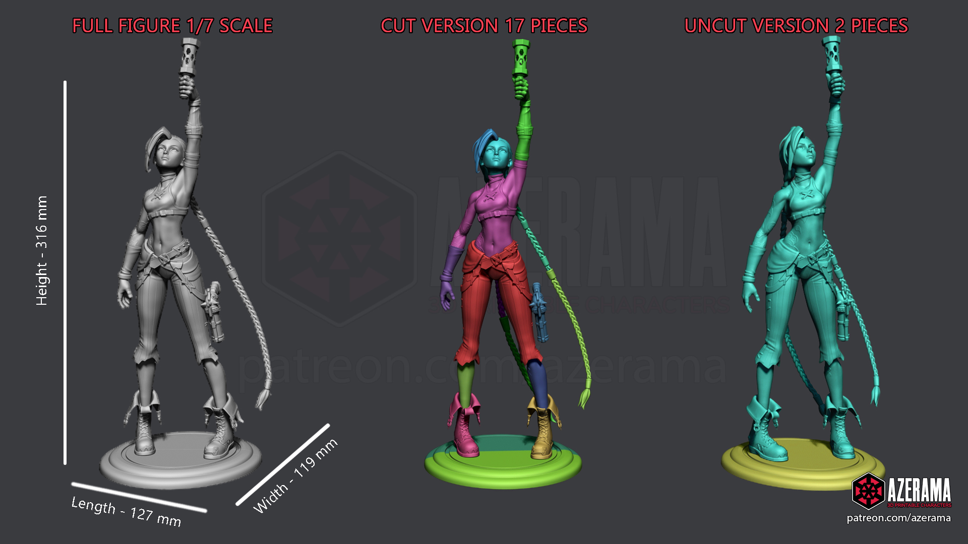 3D file Jinx STL Ready for 3D Printing 🫦・3D print design to download・Cults