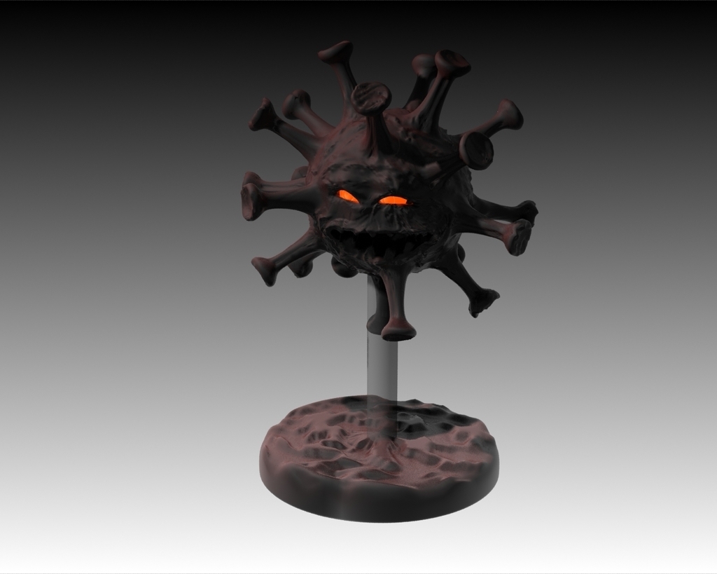 Free 3D file Corona Virus miniature・3D printable model to download・Cults