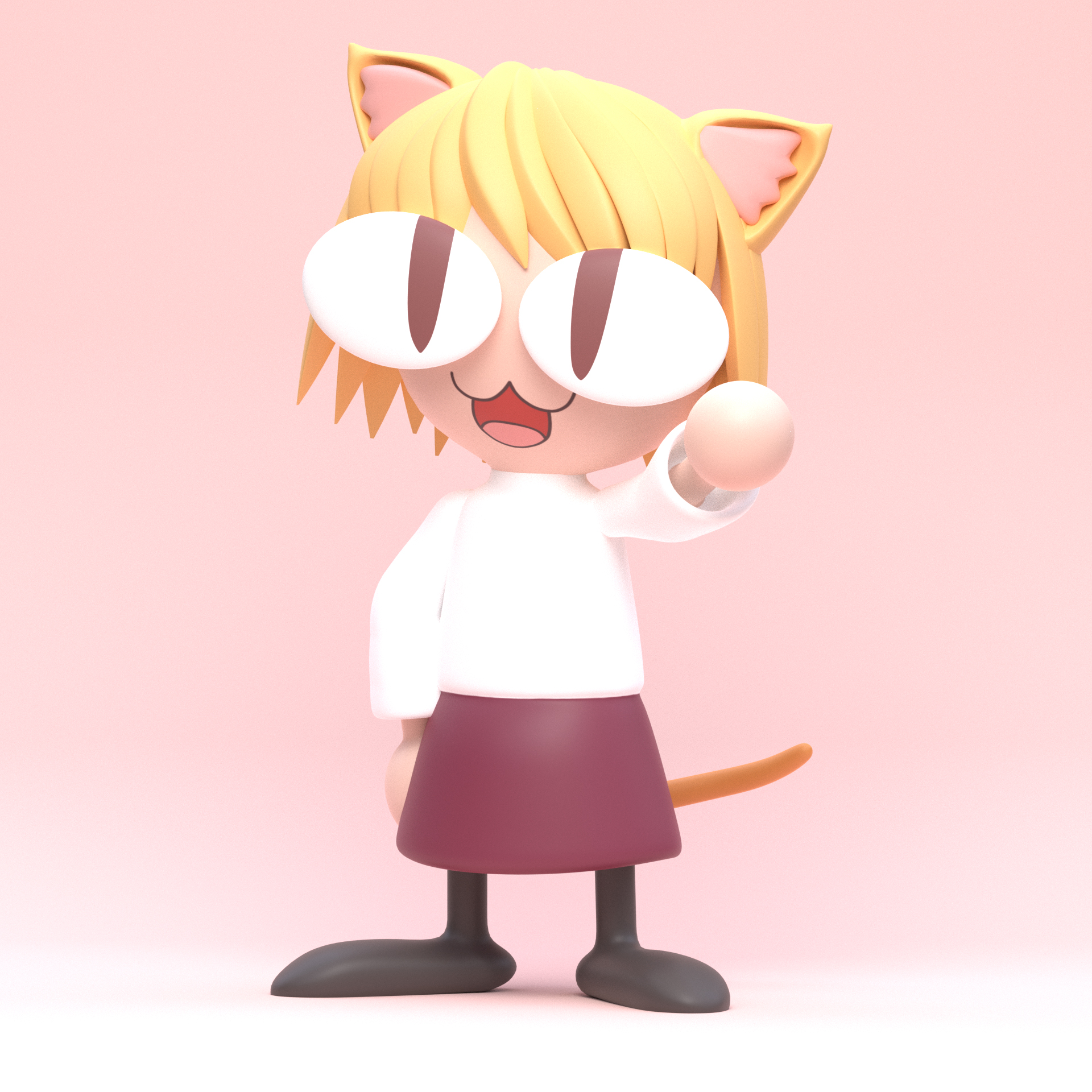 STL file Neco-Arc 🐱・Model to download and 3D print・Cults