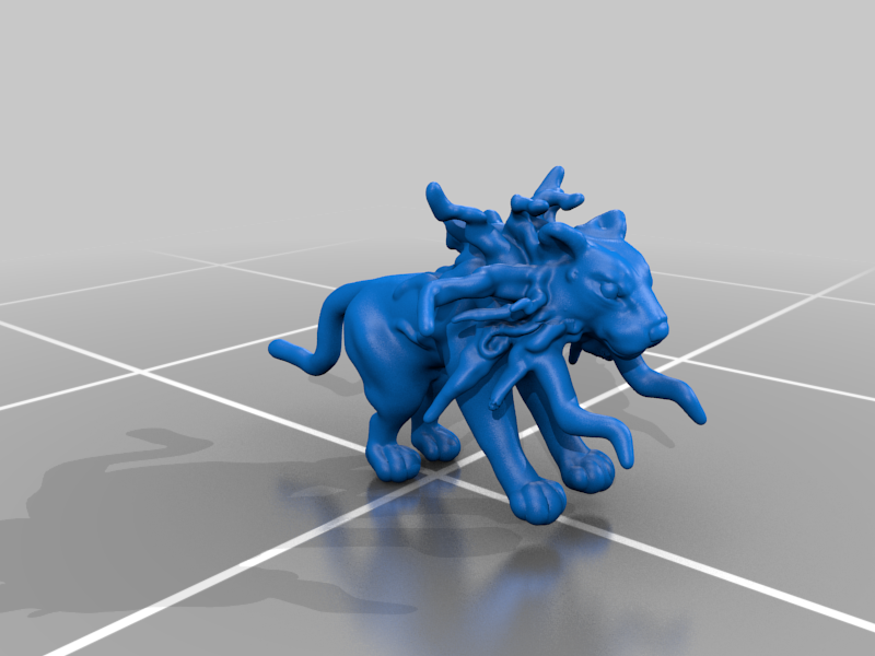 Free 3D file abberation lion thing 🦁・3D printer model to download・Cults