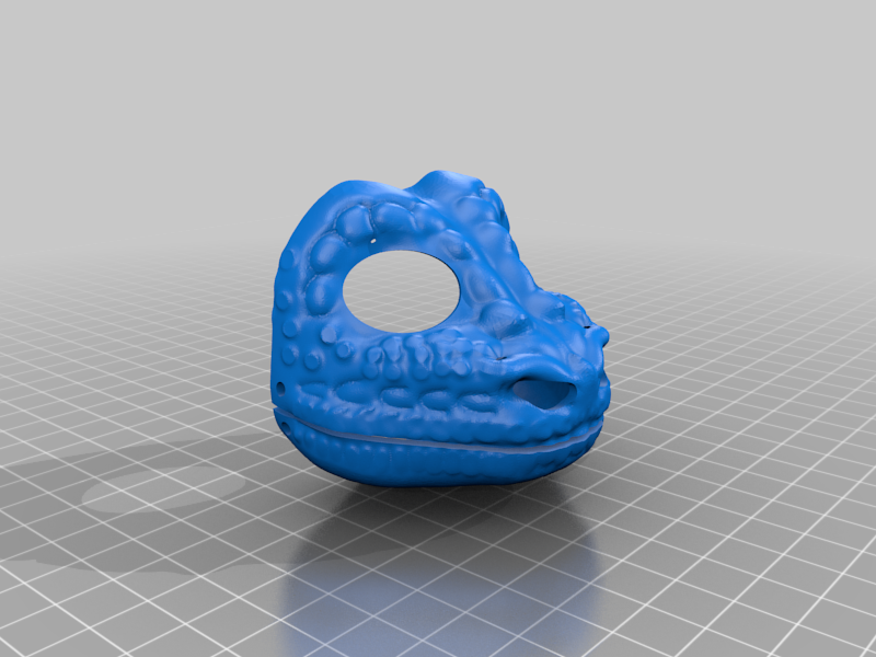 Free 3D file chibi reptile headbase・3D printable model to download・Cults