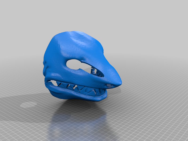 Free 3D file Free Shark Fursuit Headbase・3D print design to download・Cults