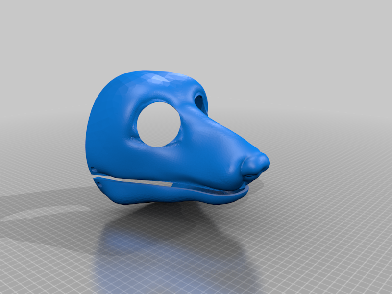 Free 3D file canine fursuit mask・3D print model to download・Cults