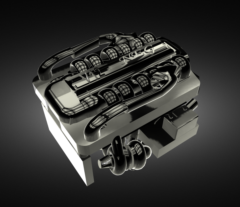 STL file V12 Engine・Model to download and 3D print・Cults