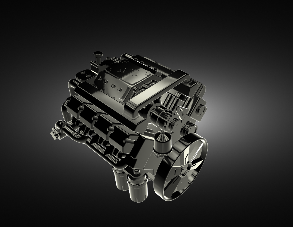 STL file V8 Diesel・Model to download and 3D print・Cults