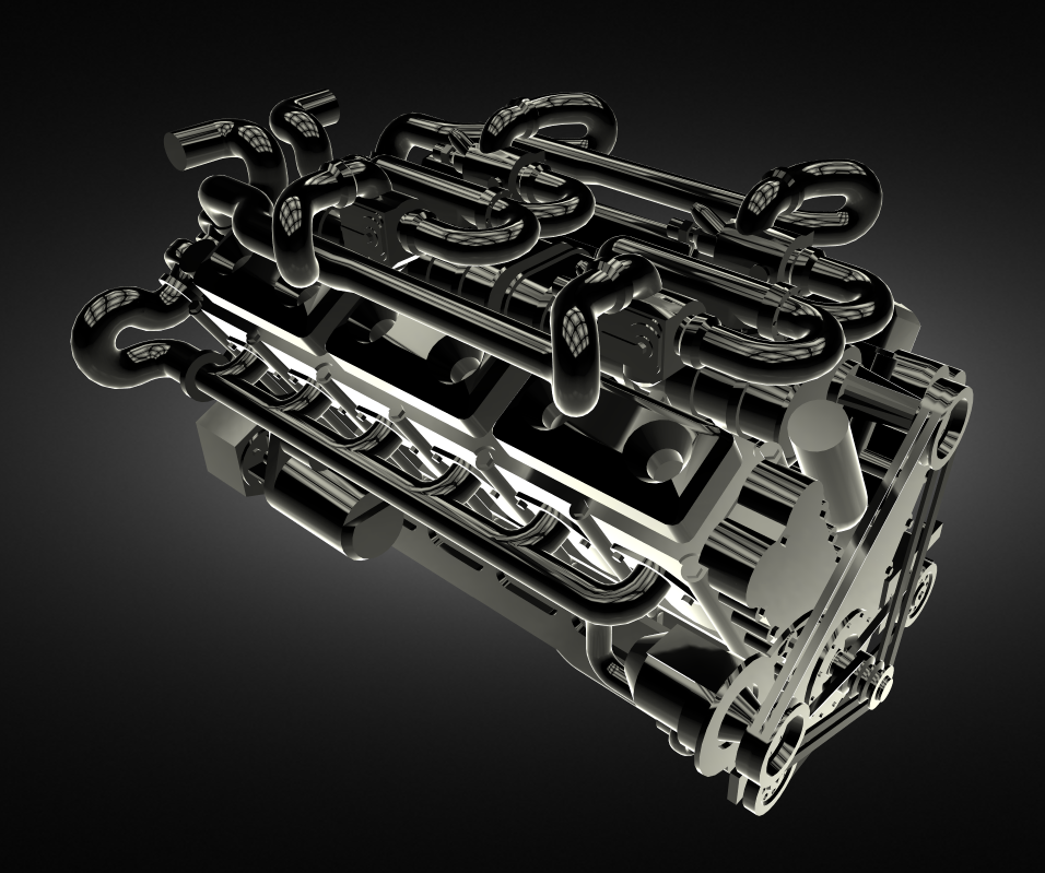 STL file V12 Engine・Model to download and 3D print・Cults