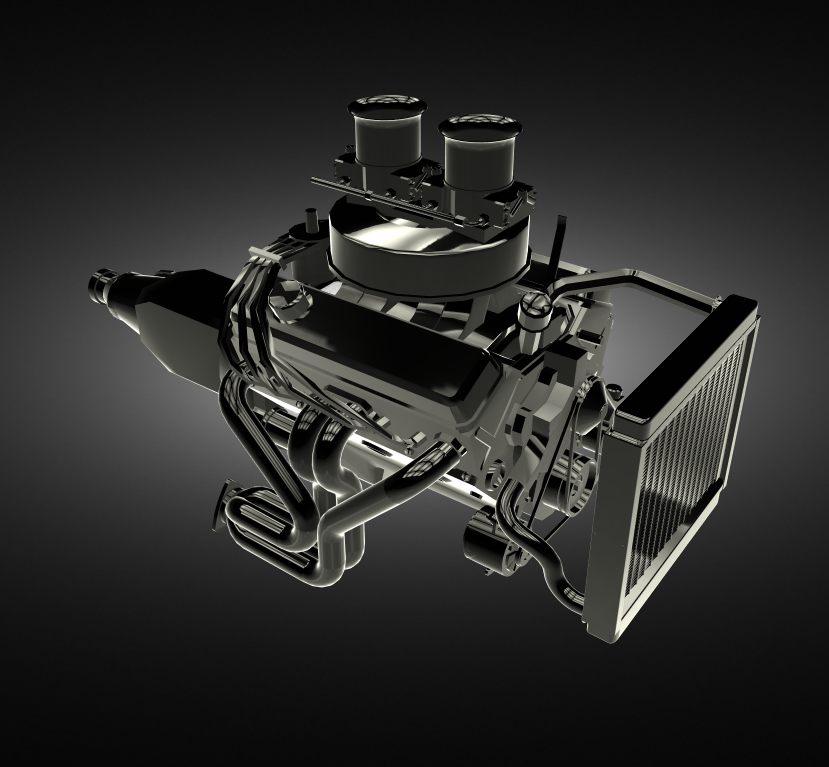 STL file V8 Engine・Model to download and 3D print・Cults