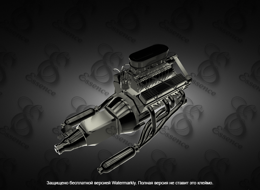 STL file V8 Engine・Model to download and 3D print・Cults