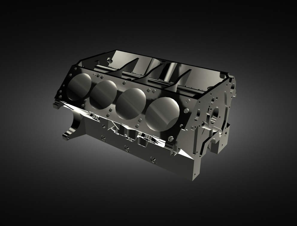 STL file V8 Block 👽・3D printable model to download・Cults