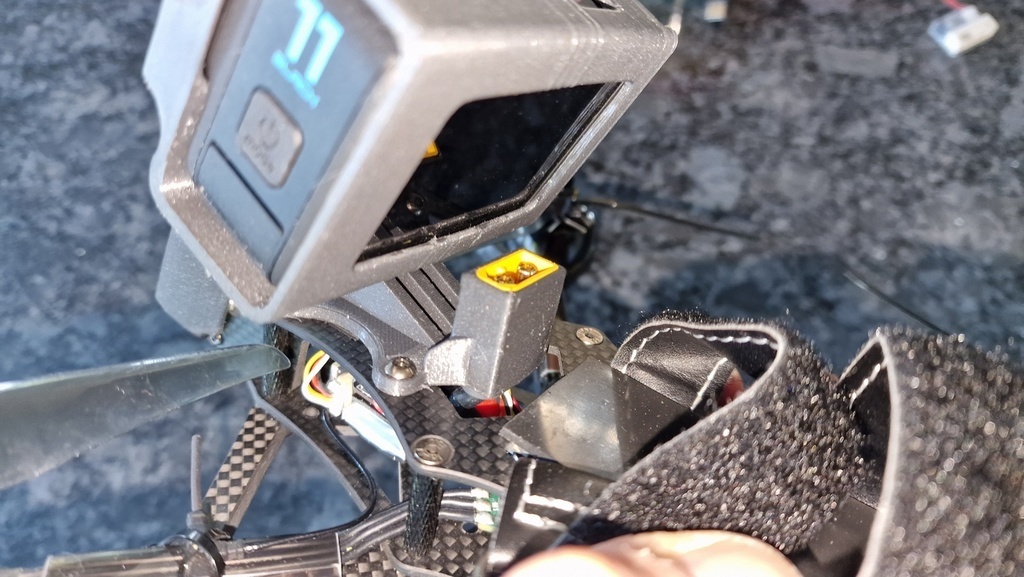 Free 3D file Gopro Mount and XT60 holder for AOS 5 V2・3D printer design ...