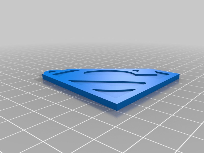Free 3D file Superman Keychain・3D print object to download・Cults