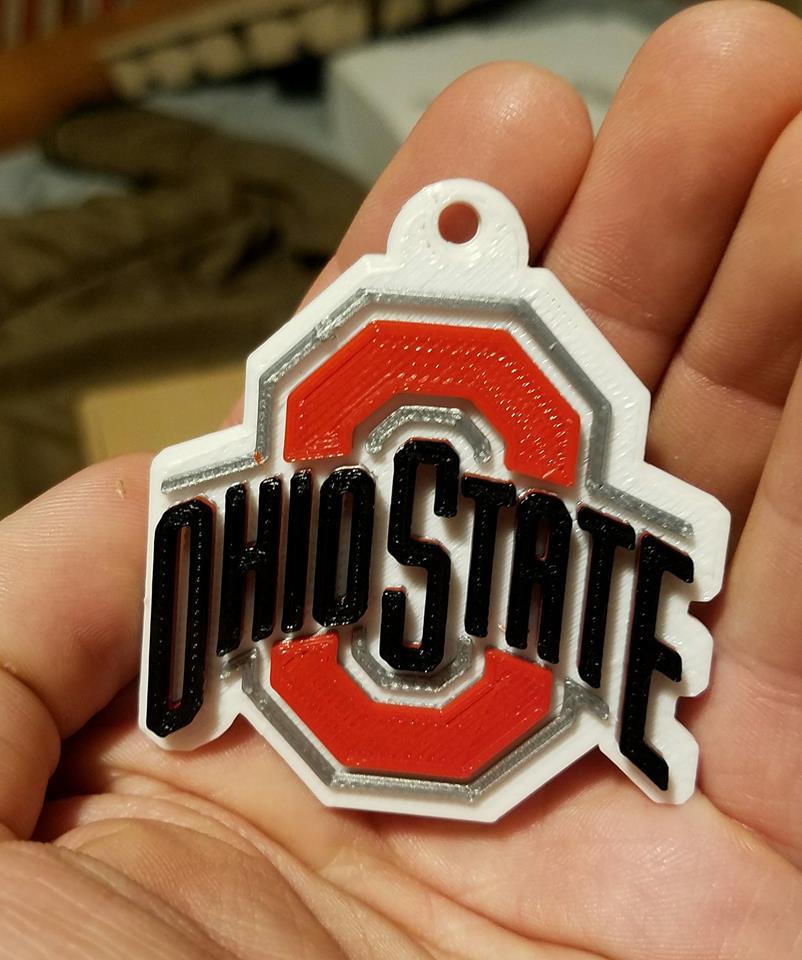 Free 3D file Ohio St. Buckeyes Keychain 🗝️・3D printable design to ...