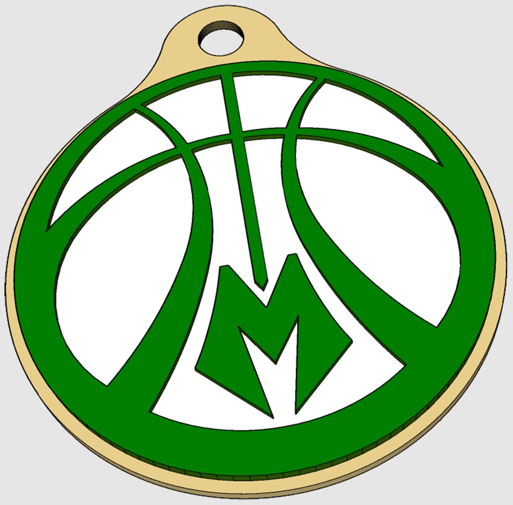 Free 3D file Milwaukee Bucks Keychain 🗝️・Object to download and to 3D ...