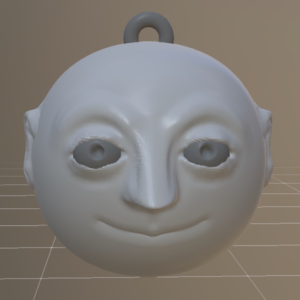 Free 3D file Creepy face Christmas Bauble・3D print model to download・Cults