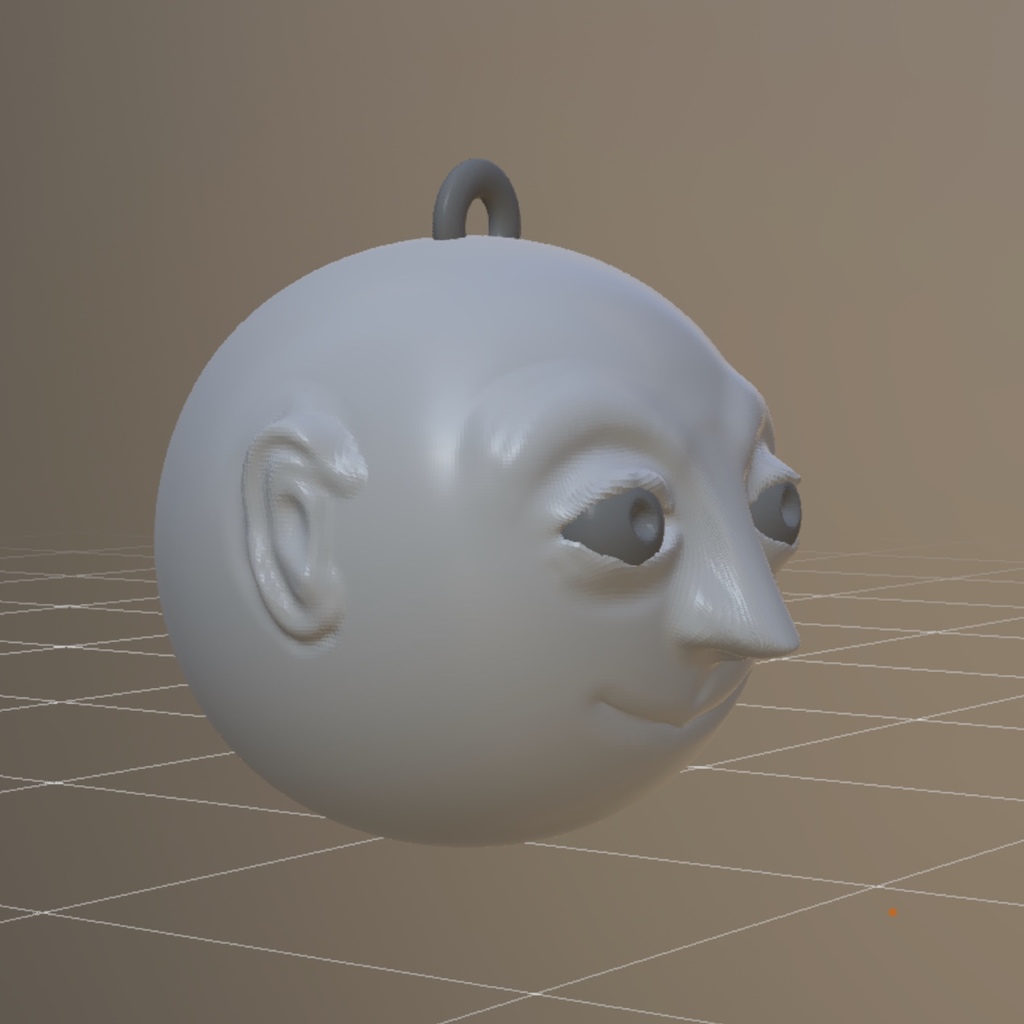 Free 3D file Creepy face Christmas Bauble・3D print model to download・Cults