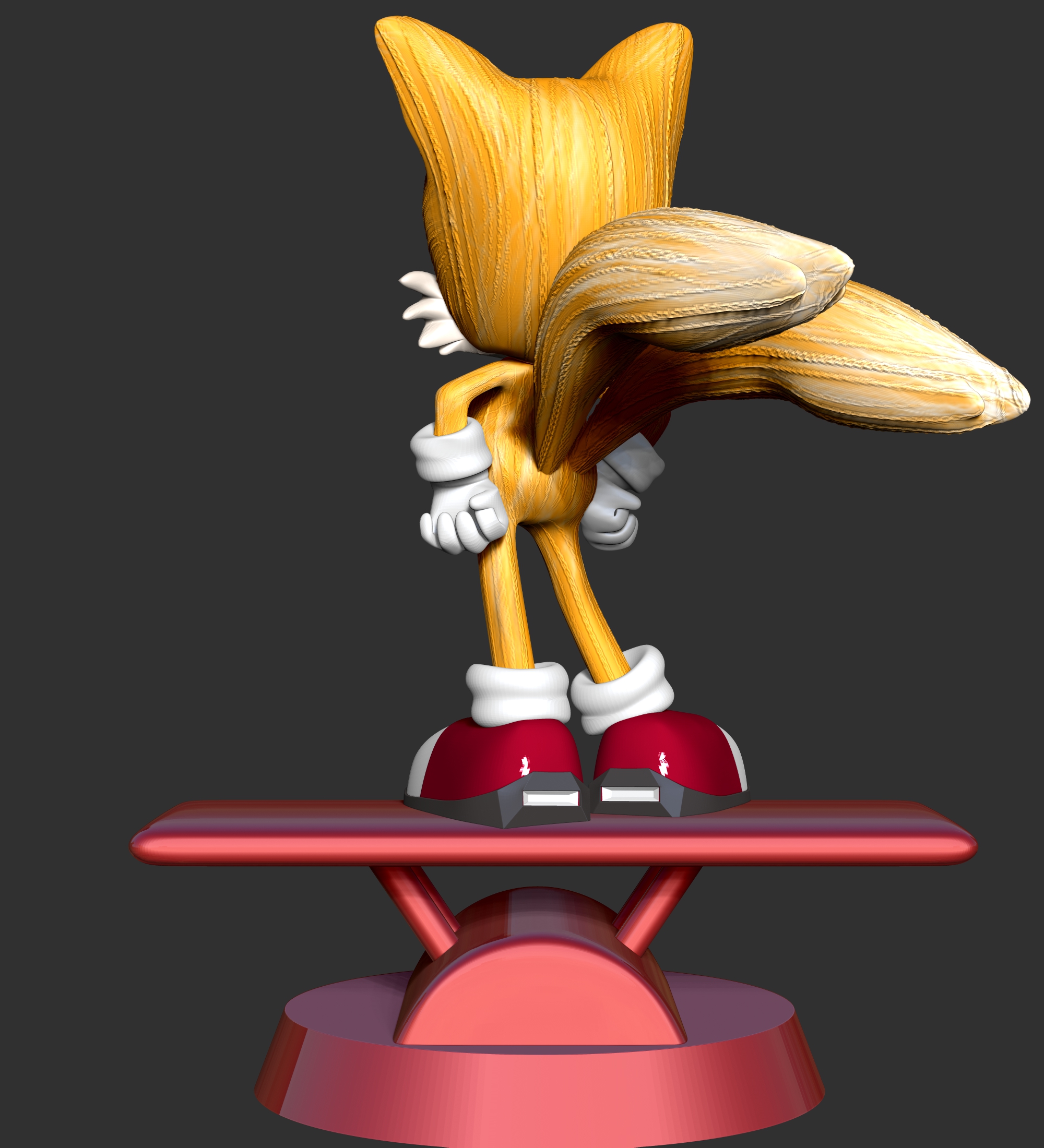 Archivo 3D Tails - Fanart de Sonic the Hedgehog 2・Diseño imprimible en ...