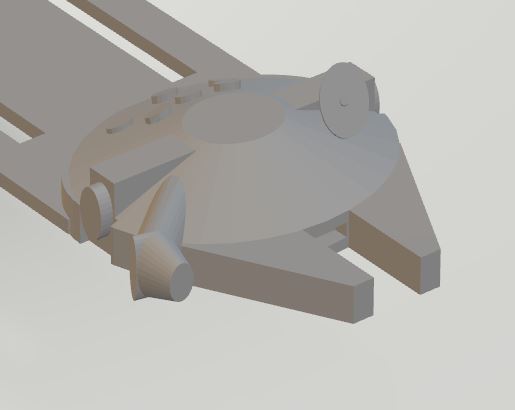 STL file Millennium Falcon Bookmark・3D printer model to download・Cults