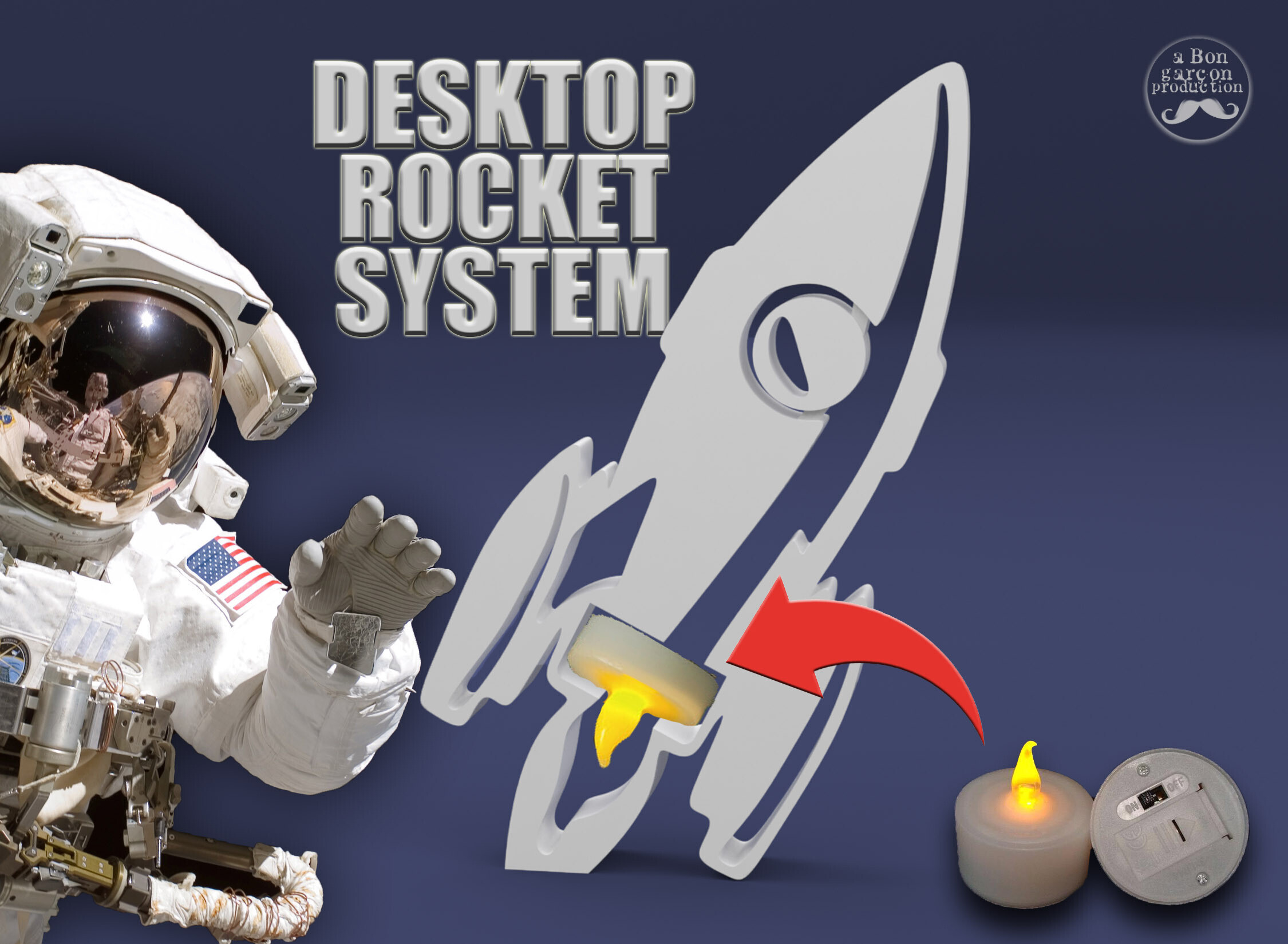 Free STL file DESKTOP ROCKET・Template to download and 3D print・Cults