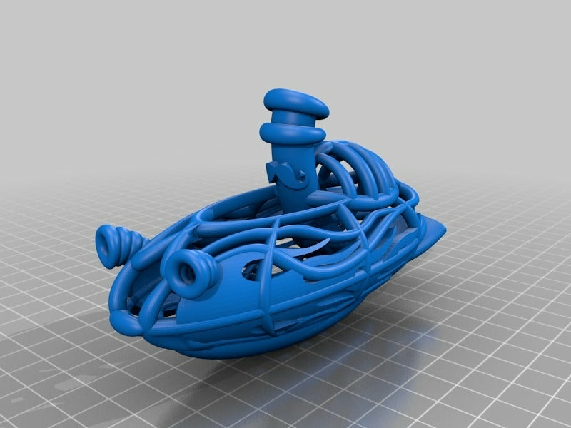 Free STL file AIR-AQUARACER -Balloon-air powered submarine-・3D printer ...