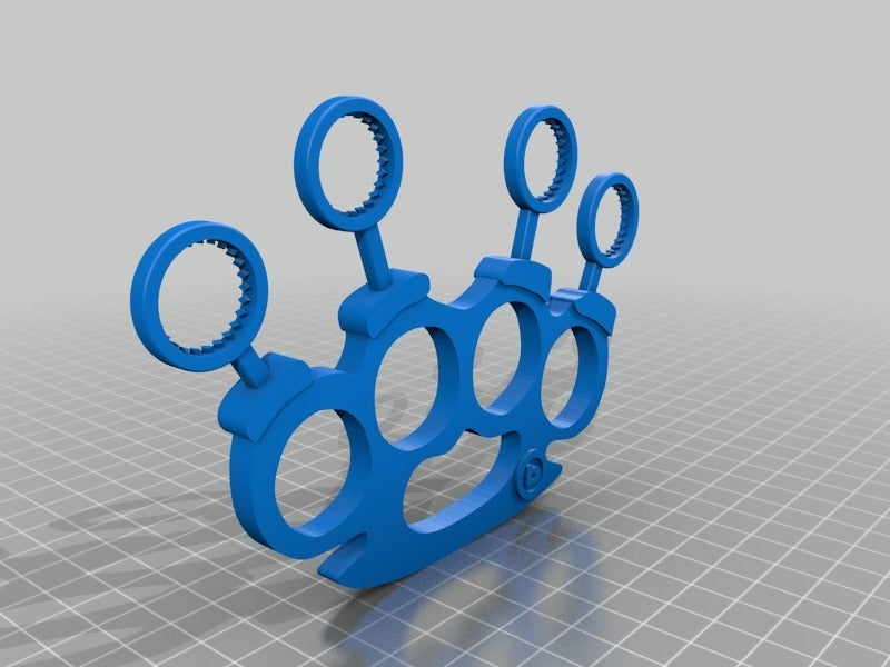 Бесплатный STL файл Knuckle-Buster BubbleBlower・3D-печатный объект для ...