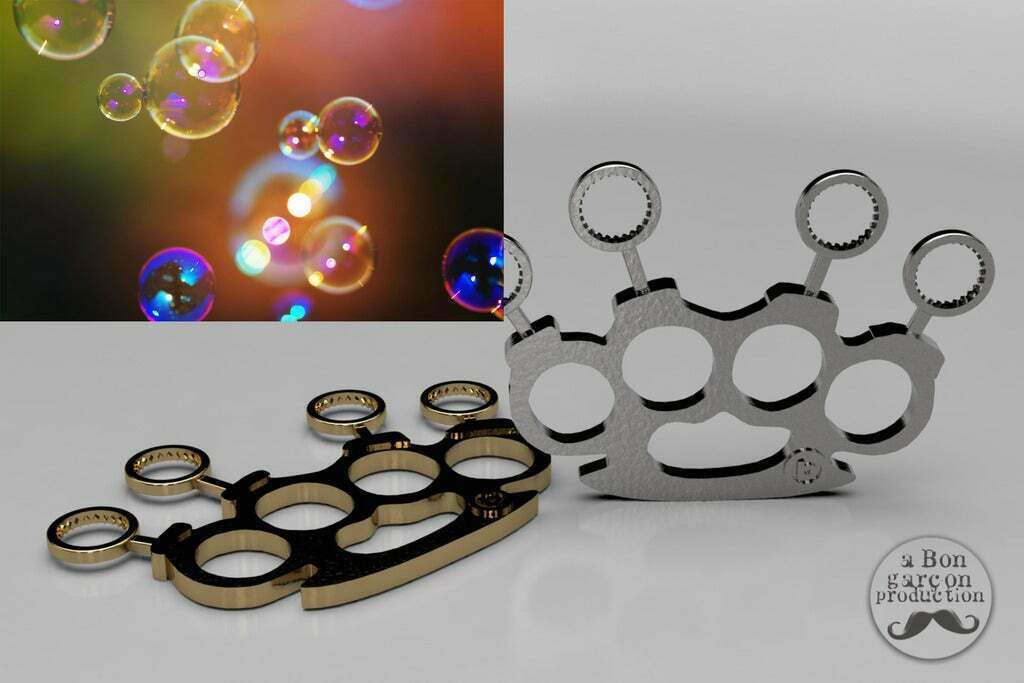 Бесплатный STL файл Knuckle-Buster BubbleBlower・3D-печатный объект для ...