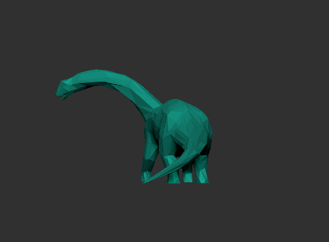 Archivo STL BRONTOSAURIO - LOW POLY・Plan imprimible en 3D para ...