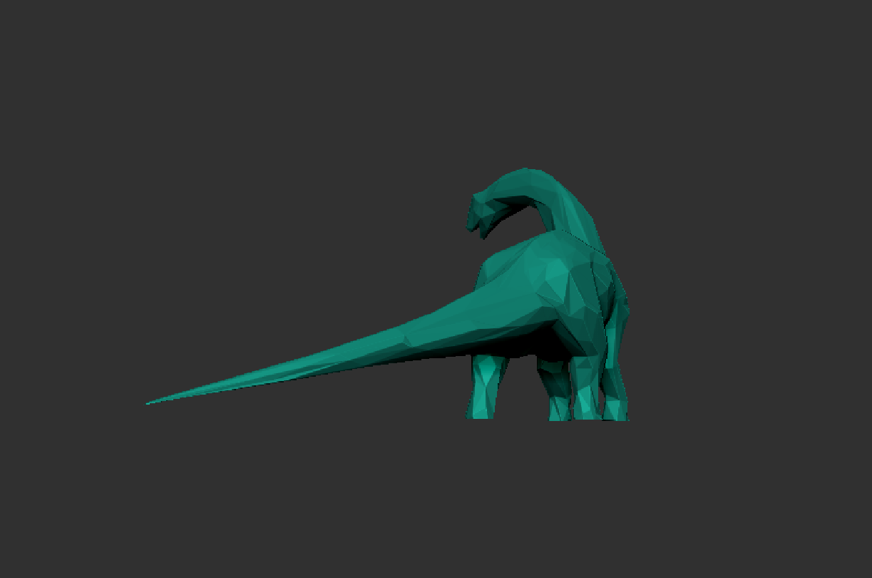 Archivo STL BRONTOSAURIO - LOW POLY・Plan imprimible en 3D para ...